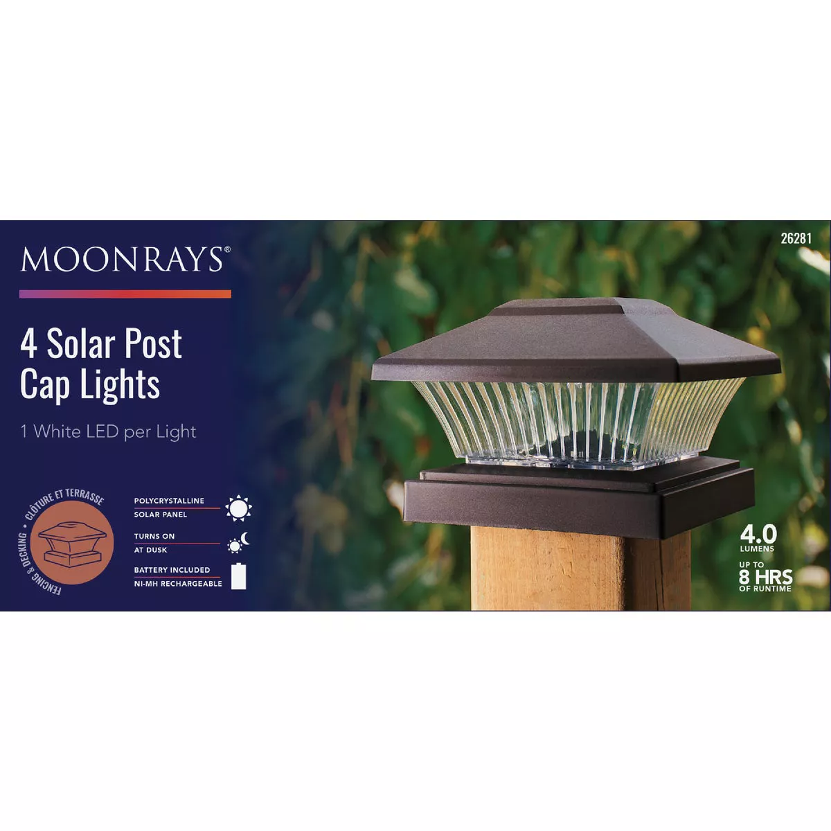 Moonrays Bronze LED Solar Post Cap (4-Pack) | Do it Best