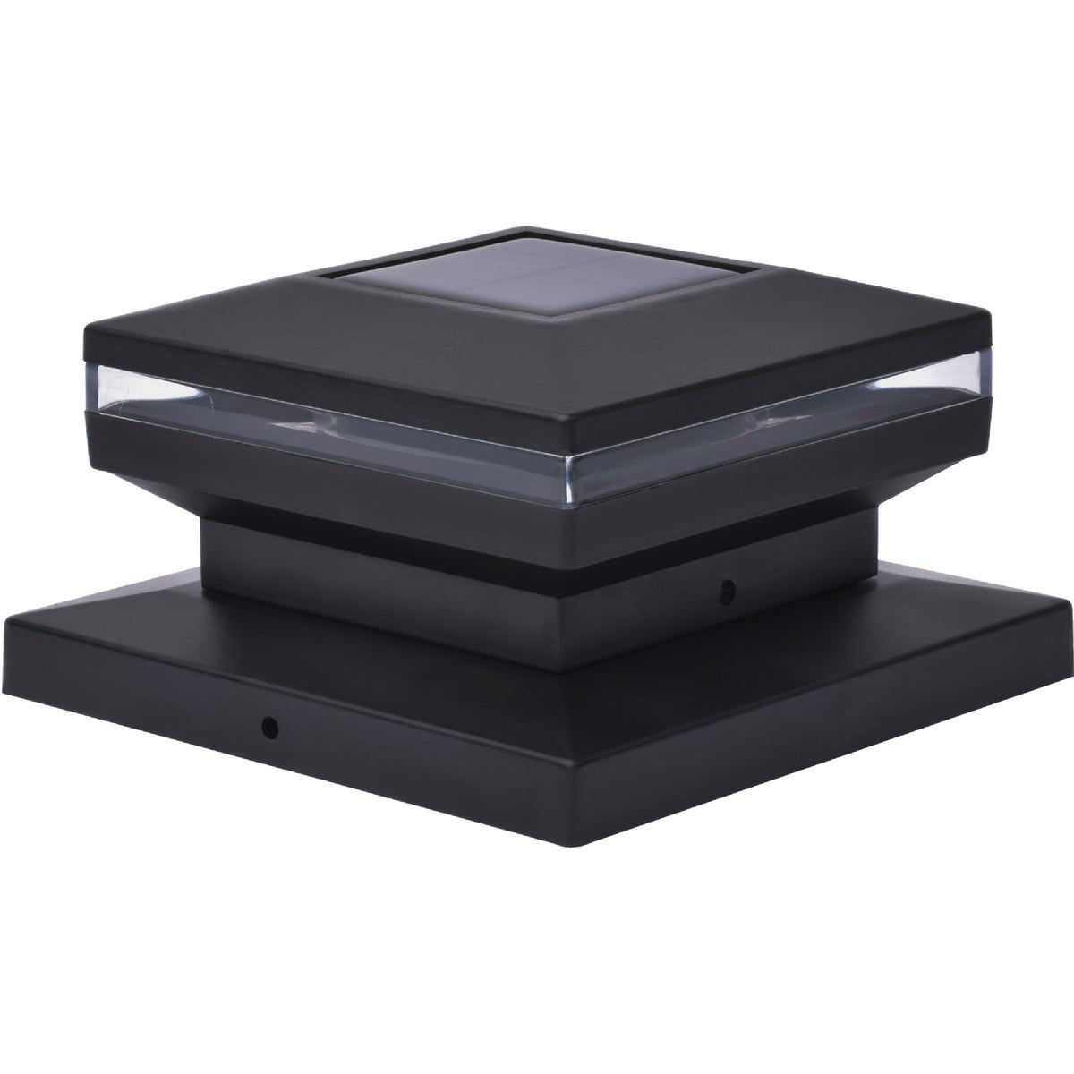 Moonrays 4 In. x 4 In. Black LED Solar Post Cap (2-Pack) | Do it Best