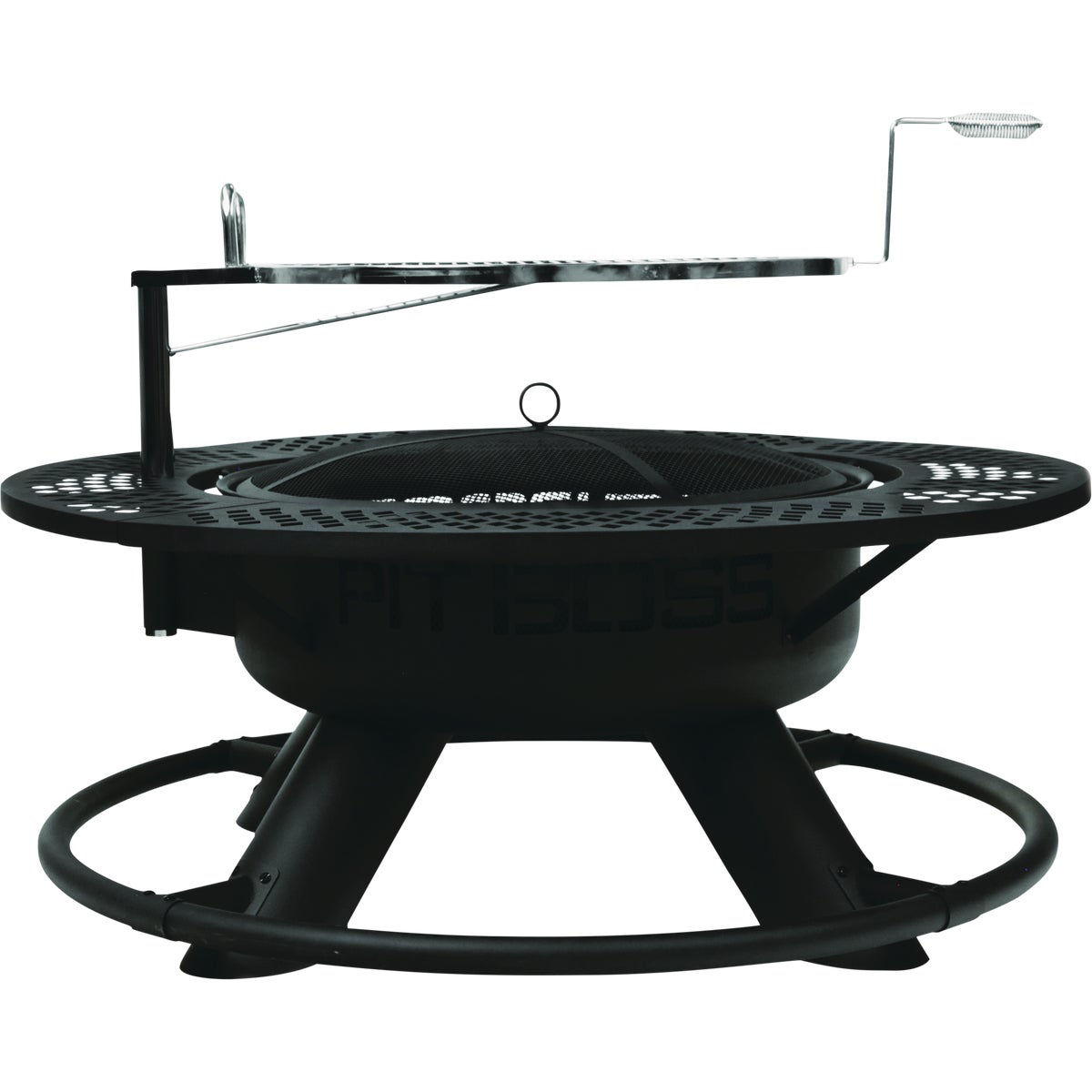 Pit Boss 2-In-1 24 In. Black Round Fire Pit & Grill | Do it Best