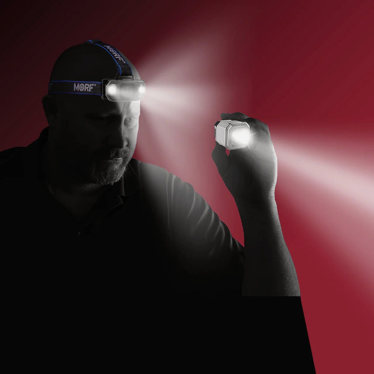 Police Security MORF L650 650 Lm. LED Removable 3-in-1 Headlamp ...