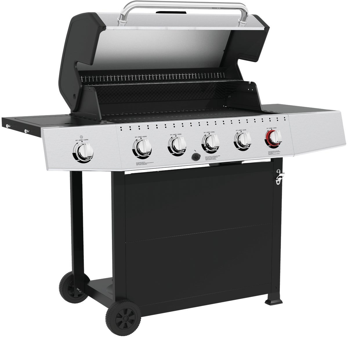 GrillPro 5-Burner Stainless Steel & Black 52,000 BTU LP Gas Grill | Do ...
