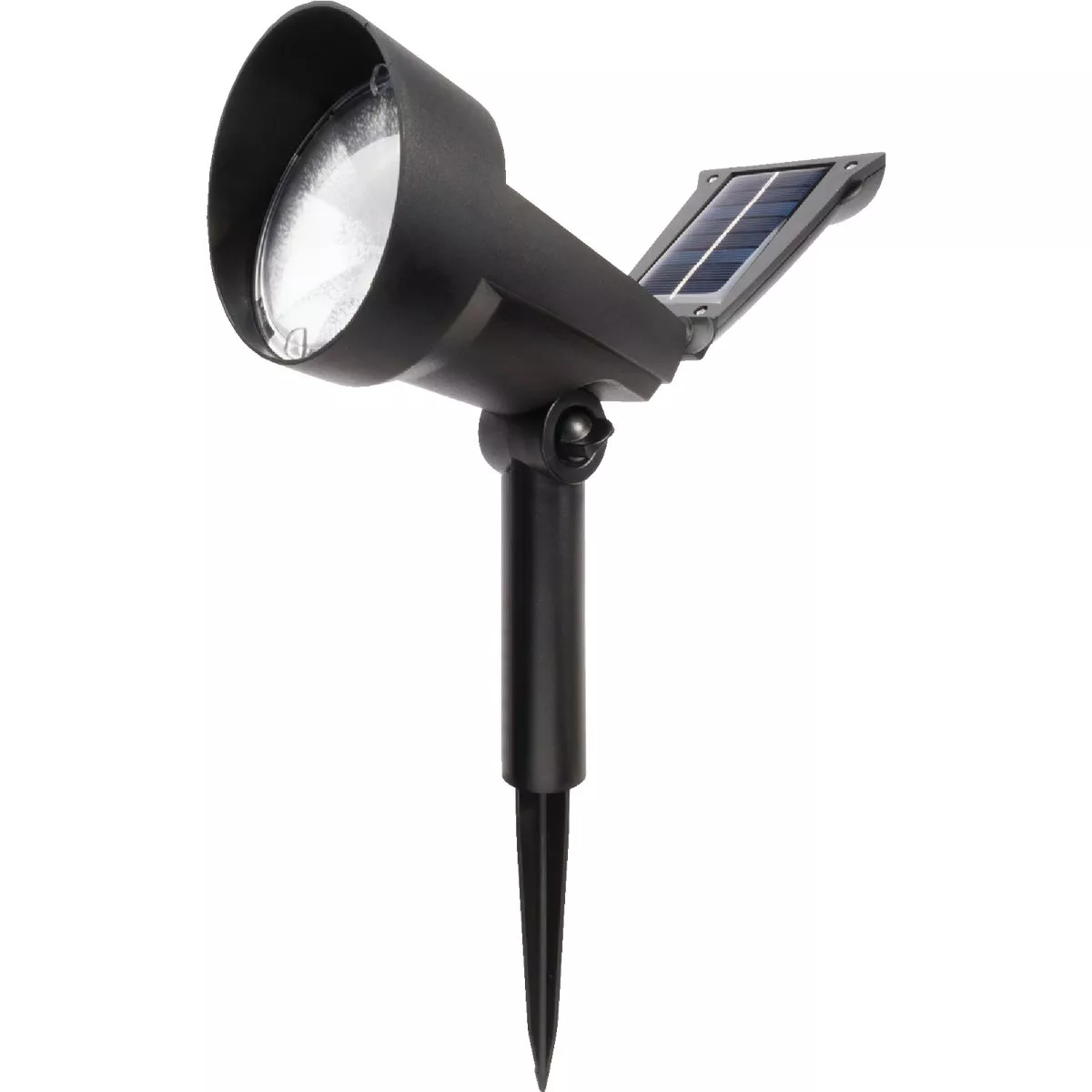 Moonrays Black SMD LED 30-Lumen Solar Spotlight with Hinged Panel | Do ...