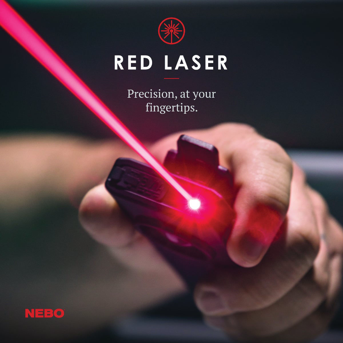 Nebo Slim+ LED Anodized Aluminum Rechargeable Flashlight with Red Laser ...
