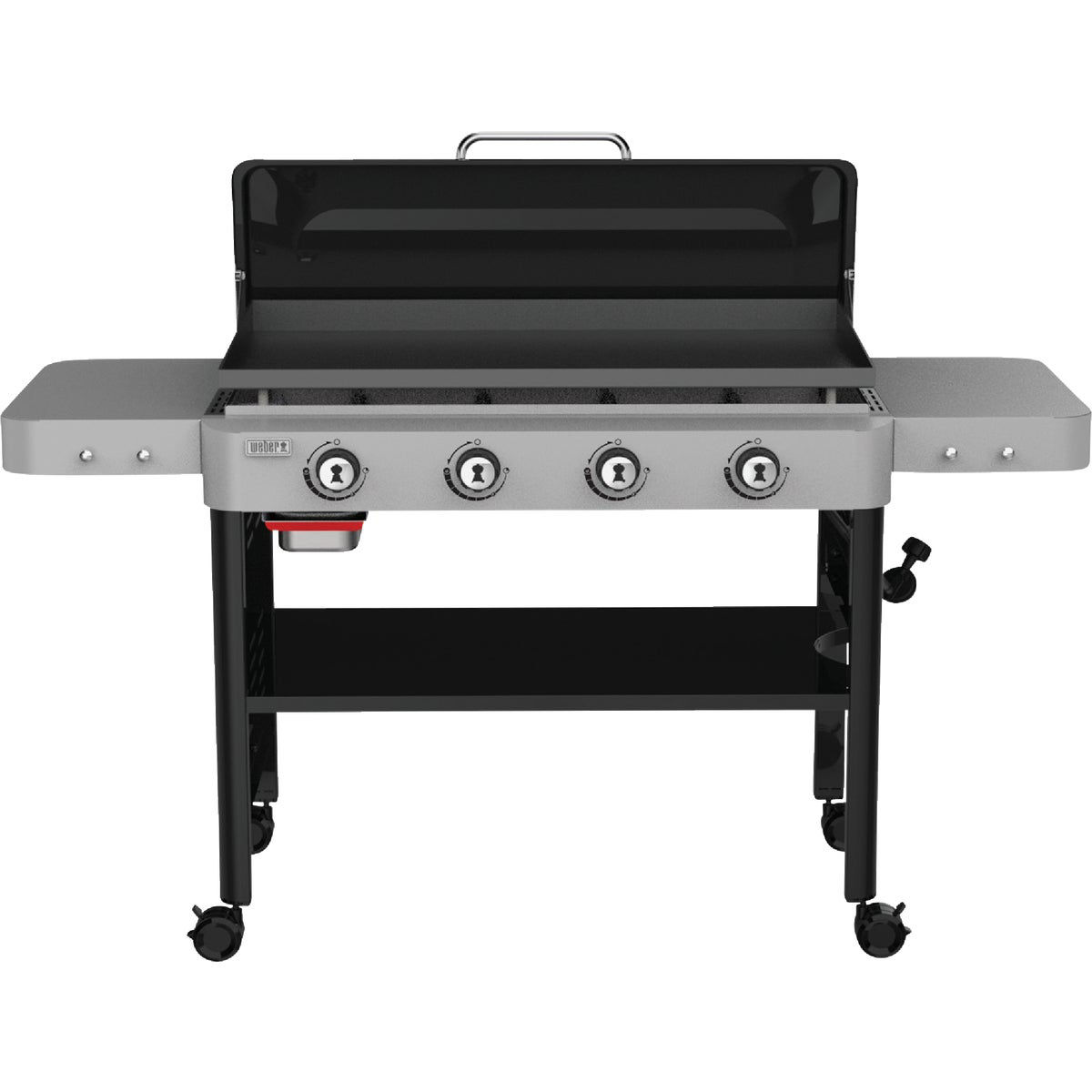 Weber 36 In. 4-Burner Propane Gas Griddle Flat Top Grill, Black | Do it ...