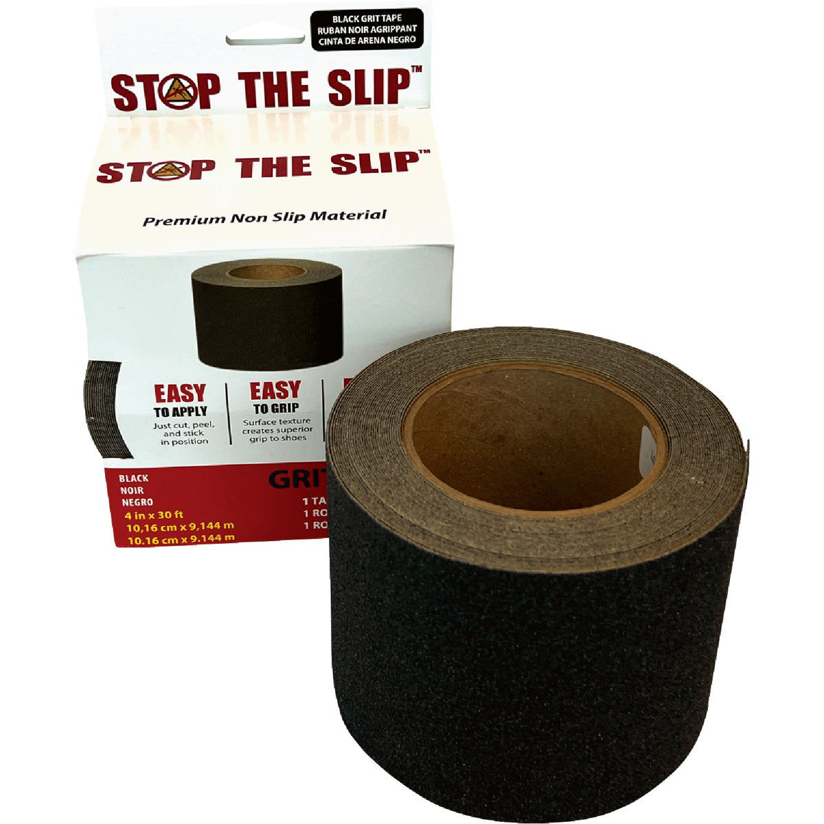 Stop The Slip 4 In. x 30 Ft. Black Non-Slip Grit Tape | Do it Best