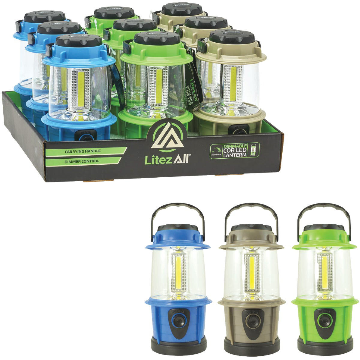 LitezAll Mini COB LED Lantern with Dimmer | Do it Best