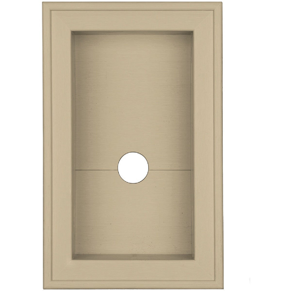 Builders Edge 5.5625" x 8.1825" Light Almond Vinyl Wrap Around Mounting ...
