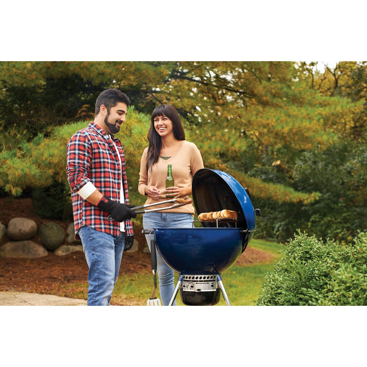 Weber Master-Touch 22 In. Charcoal Grill, Deep Ocean Blue | Do it Best
