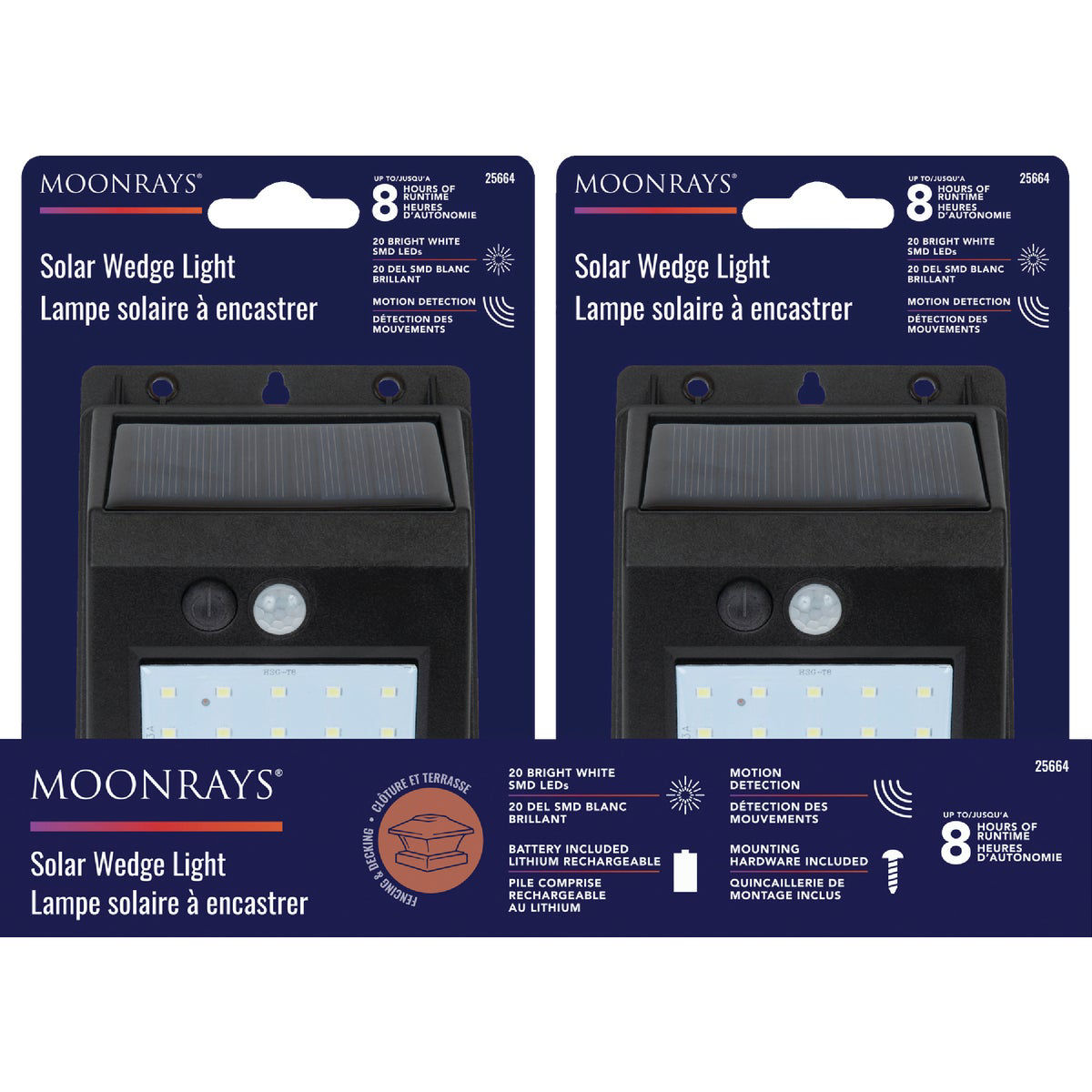 Moonrays SMD LED Solar Motion Sensor Wedge Light | Do it Best