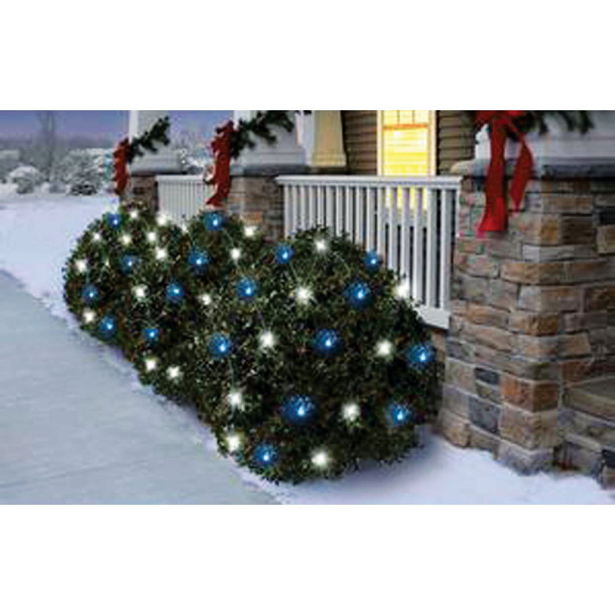 J Hofert 70-Bulb M5 Color Changing LED 4 Ft. x 4 Ft. Net Light Set | Do ...