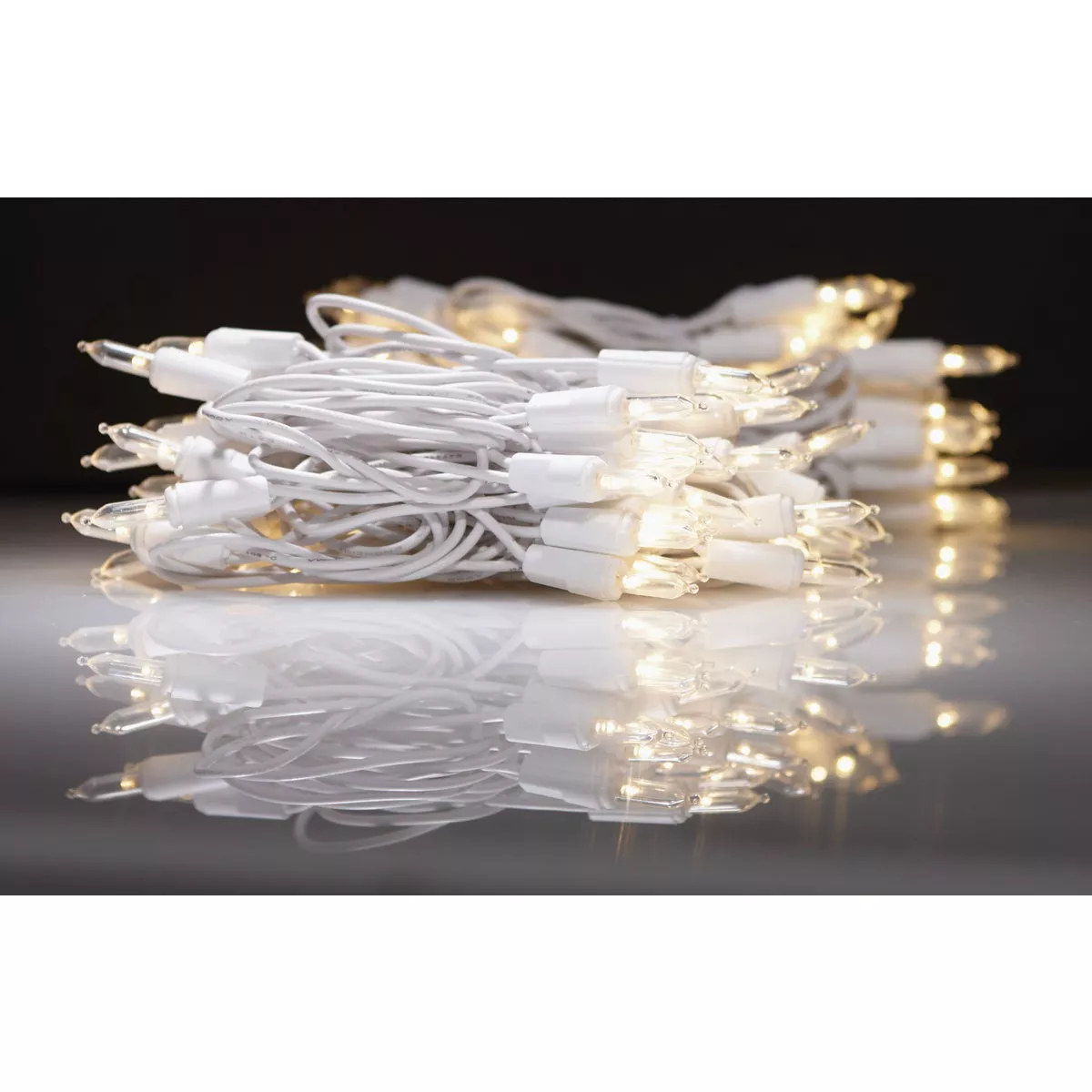 Home Impressions White 100-Bulb Italian Style LED Light Set with White ...