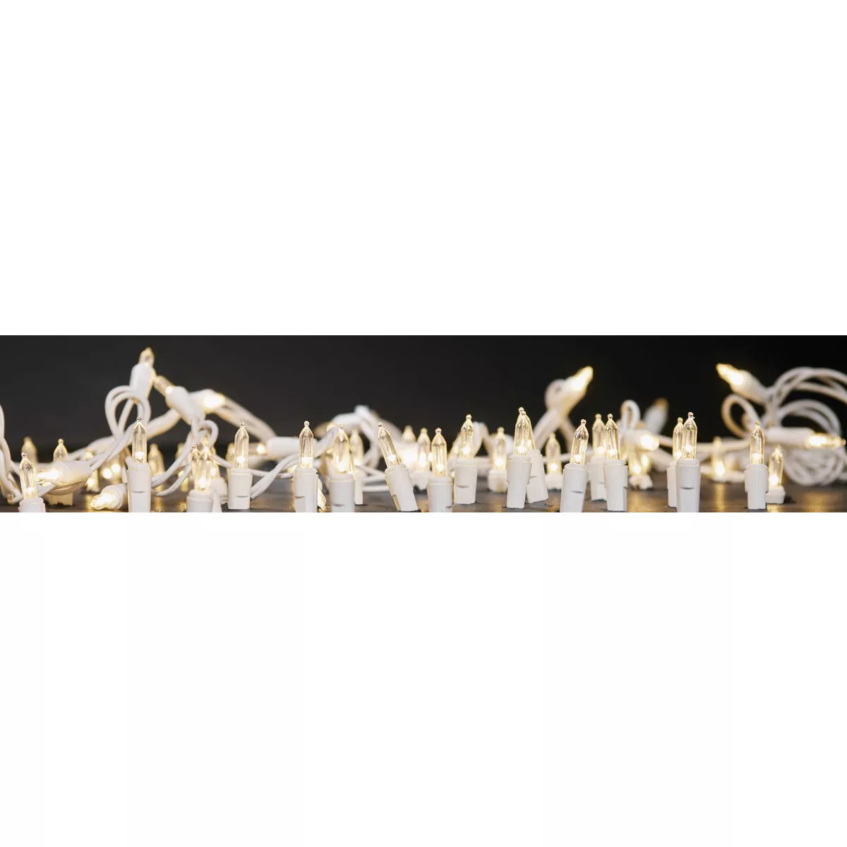 Home Impressions White 100-Bulb Italian Style LED Light Set with White ...