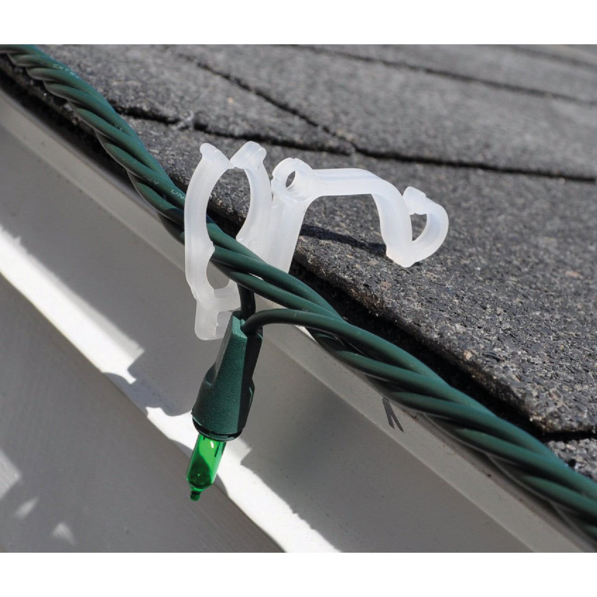 Adams White Gutter & Shingle All-Purpose Light Clips (100-Pack) | Do it ...