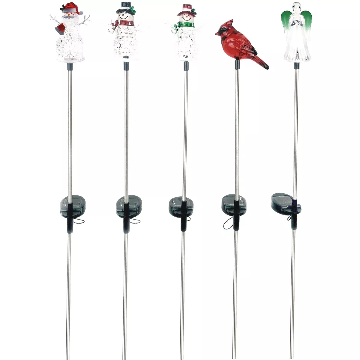 Alpine 33 In. LED Solar Winter Iconic Holiday Garden Stake | True Value ...