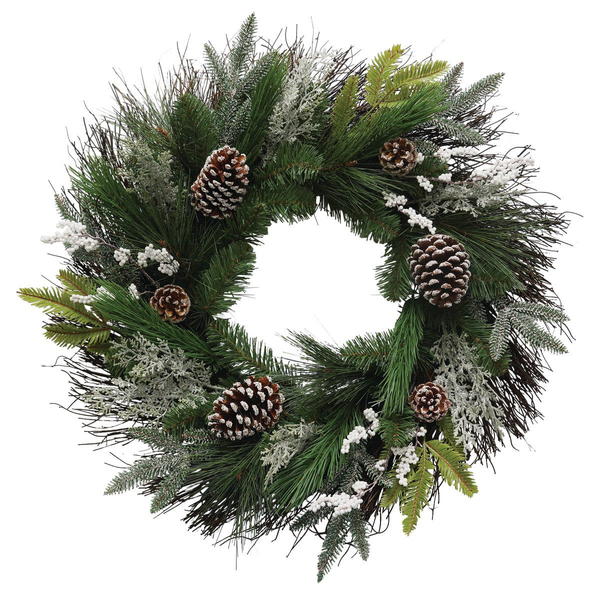 Gerson 30 In. Cone & Cedar Grape Vine Artificial Wreath | Do it Best