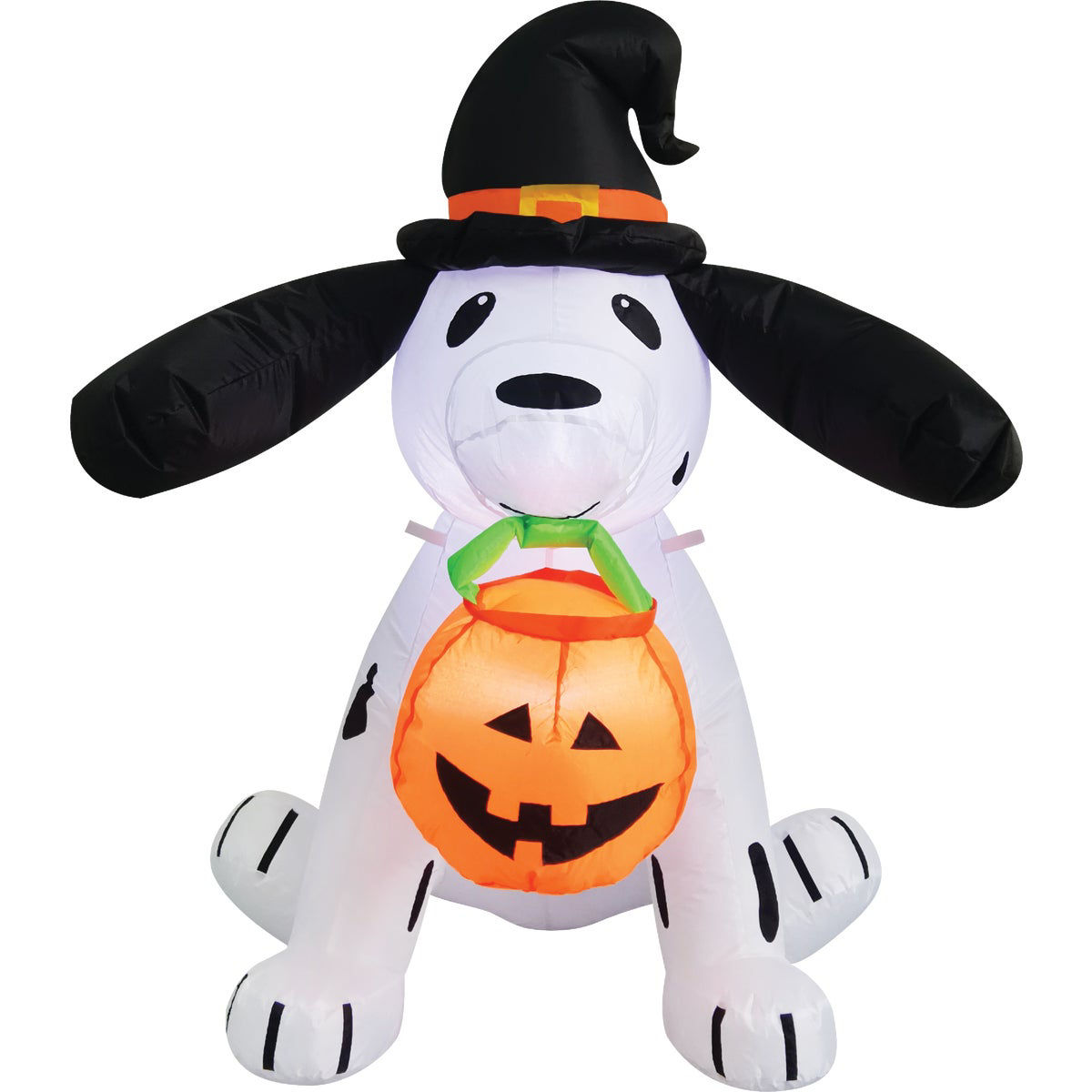4 Ft. LED Dog with Pumpkin Lantern Airblown Inflatable | Do it Best
