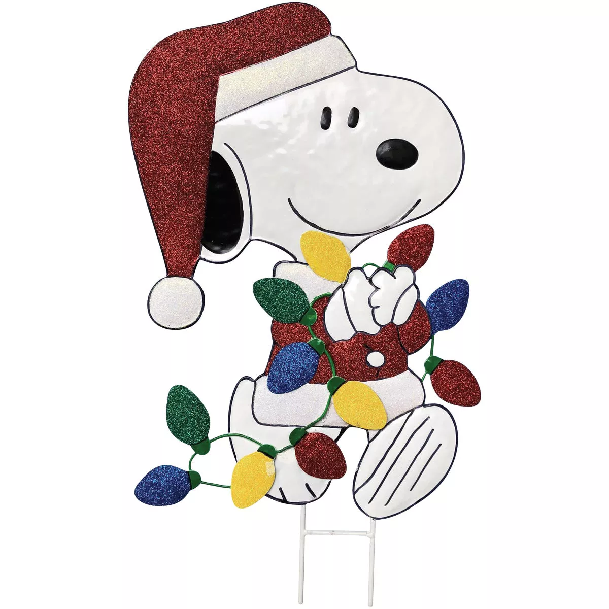 Peanuts 18 In. Metal Santa Snoopy | Do it Best