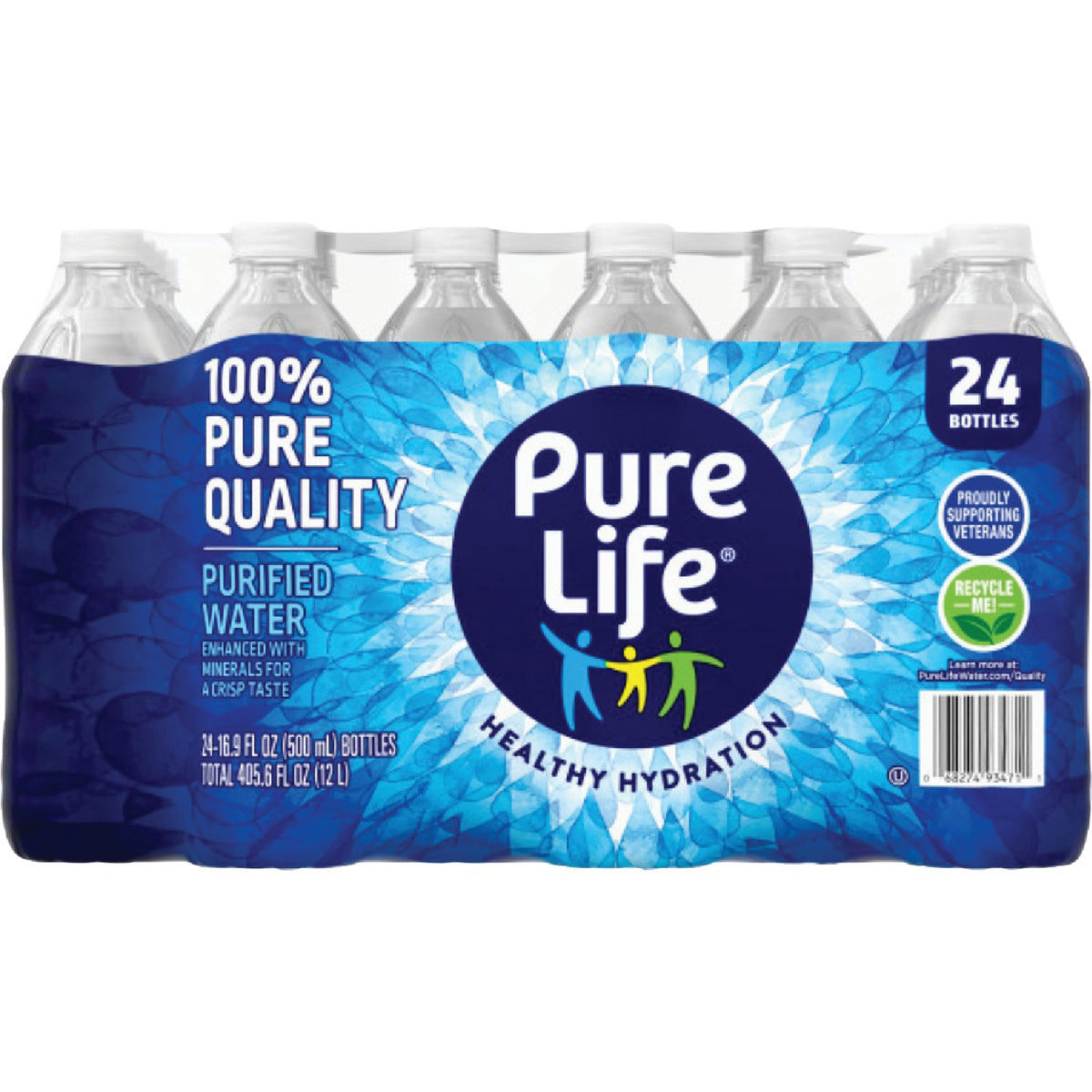 Pure Life 0.5 Liter Bottled Purified Water (24-Pack) | Do it Best