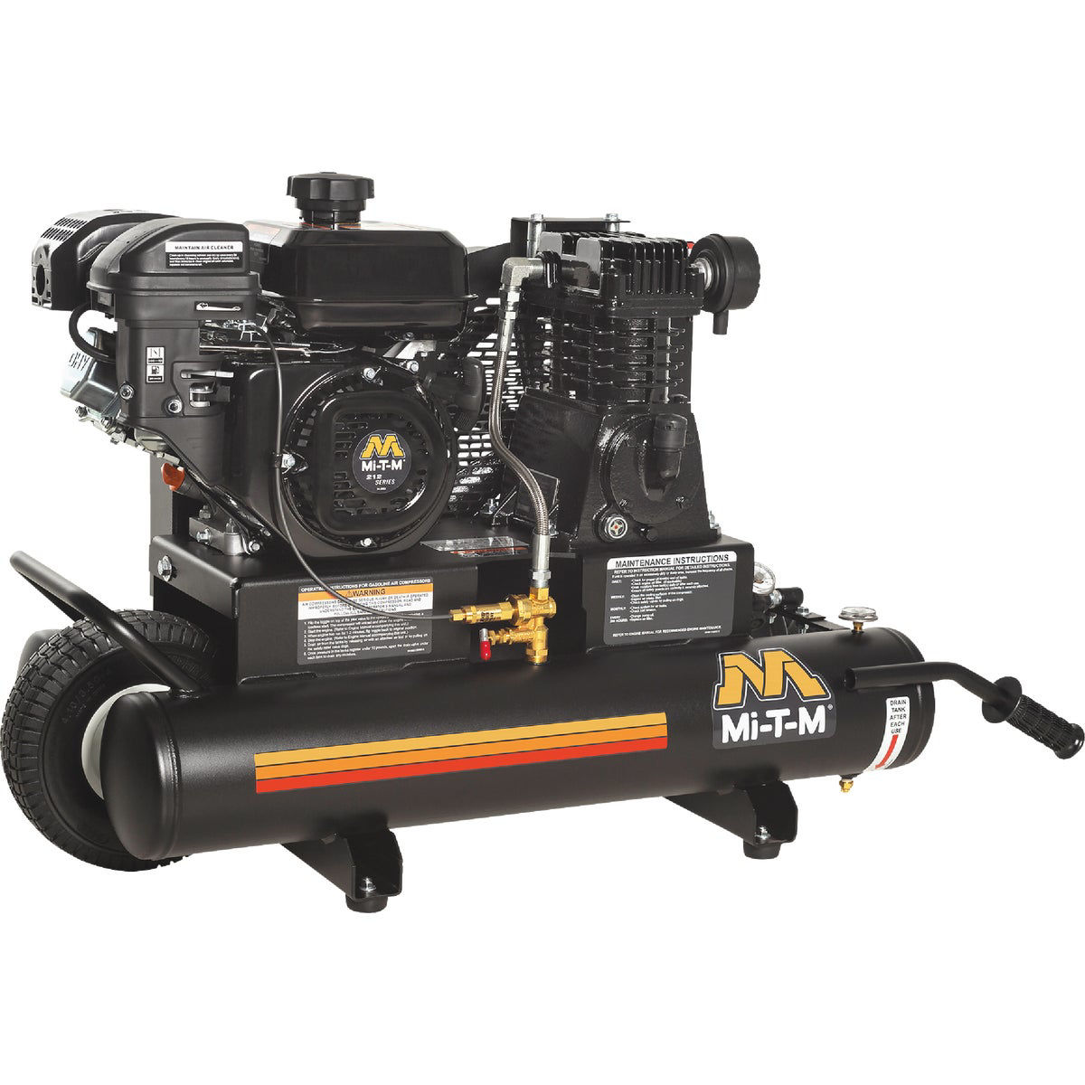 Mi-T-M 8 Gal. Industrial Single Stage Gas Air Compressor | Do it Best