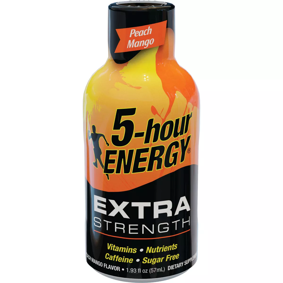 5-hour ENERGY 1.93 Oz. Extra-Strength Peach Mango Flavor Energy Drink ...